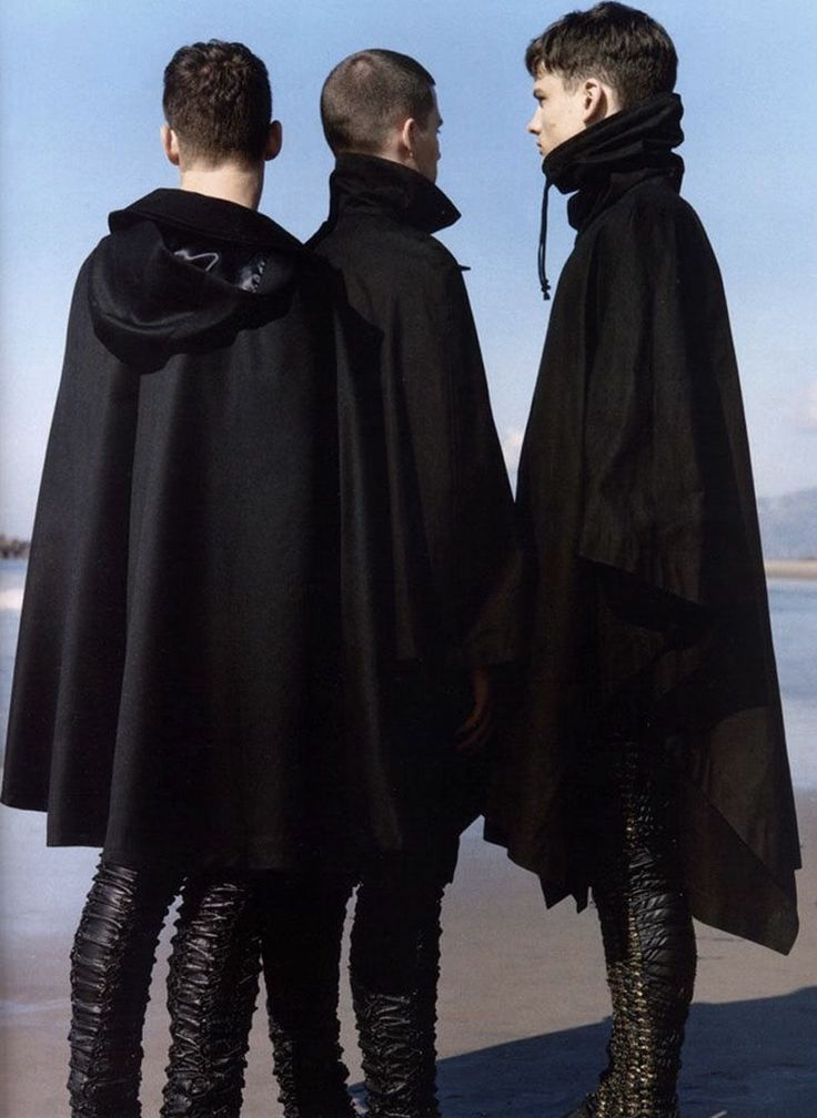 Raf Simons AW99 Black Moleskine Runway OS Cloak | Grailed