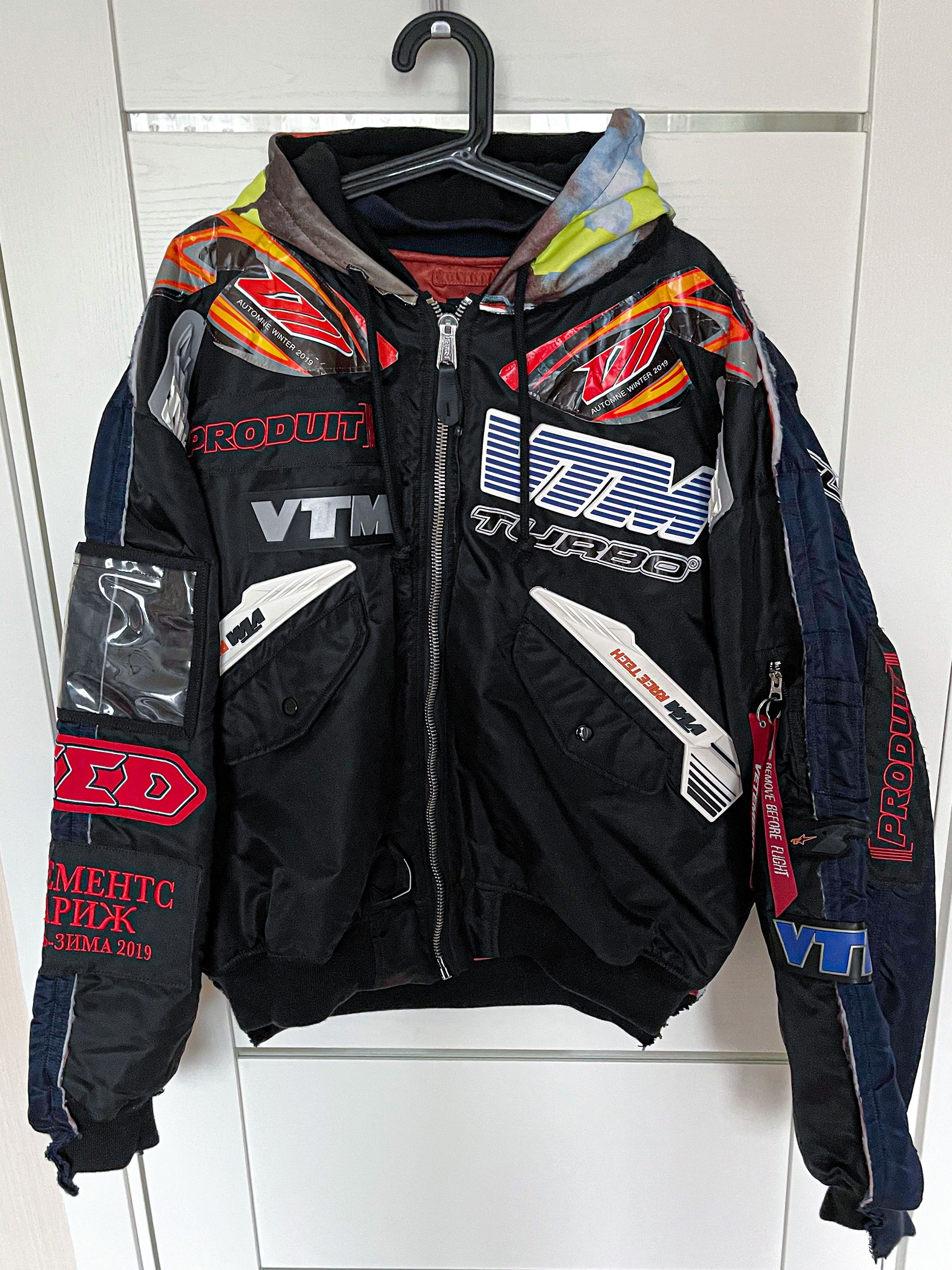 Alpha Industries × Vetements Oversized Racing Bomber Jacket 2018 | Grailed