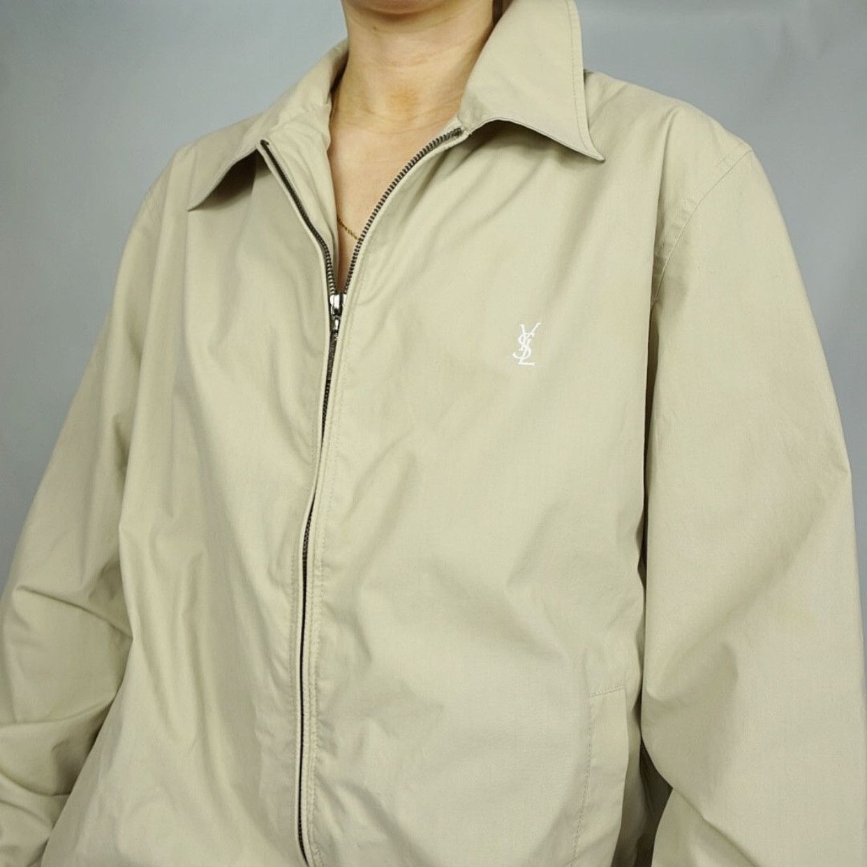 Yves Saint Laurent YSL Vintage Zip Collared Jacket | Grailed