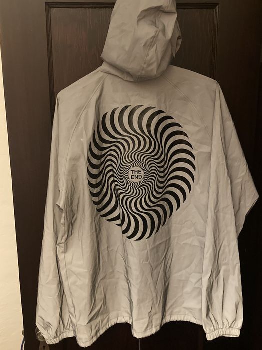 Spitfire Spitfire Hooded Swirl Rain Coat - Hi Viz Reflective | Grailed