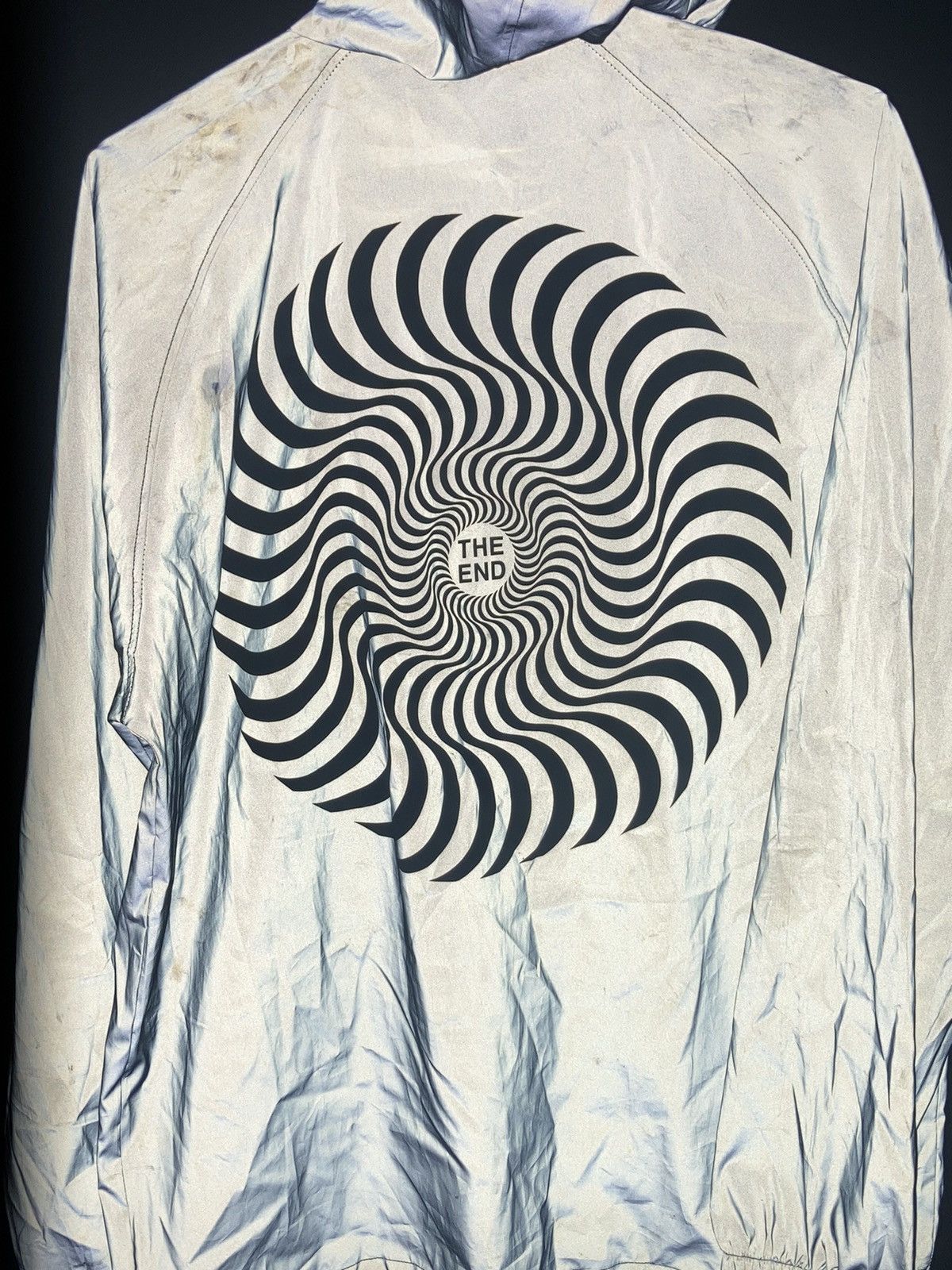 Spitfire Spitfire Hooded Swirl Rain Coat - Hi Viz Reflective | Grailed