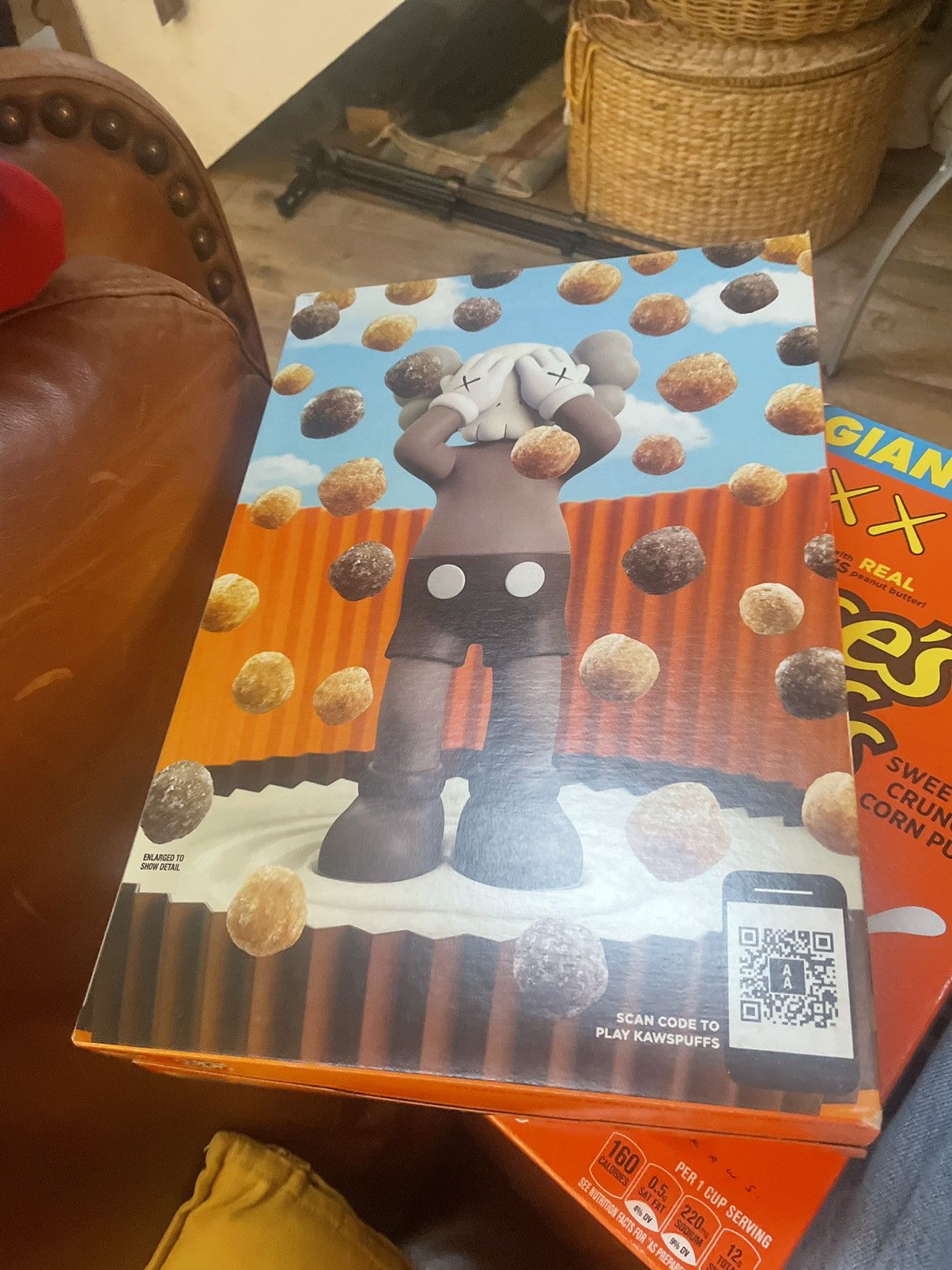 Kaws NEW Reese’s Puffs by KAWS Kellogg’s Cereal Box Giant Size | Grailed