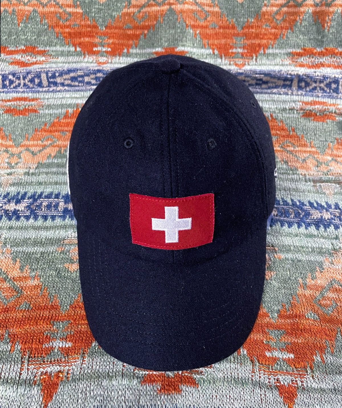 Polo Ralph Lauren Ralph Lauren Switzerland Flag Wool Leather Baseball ...