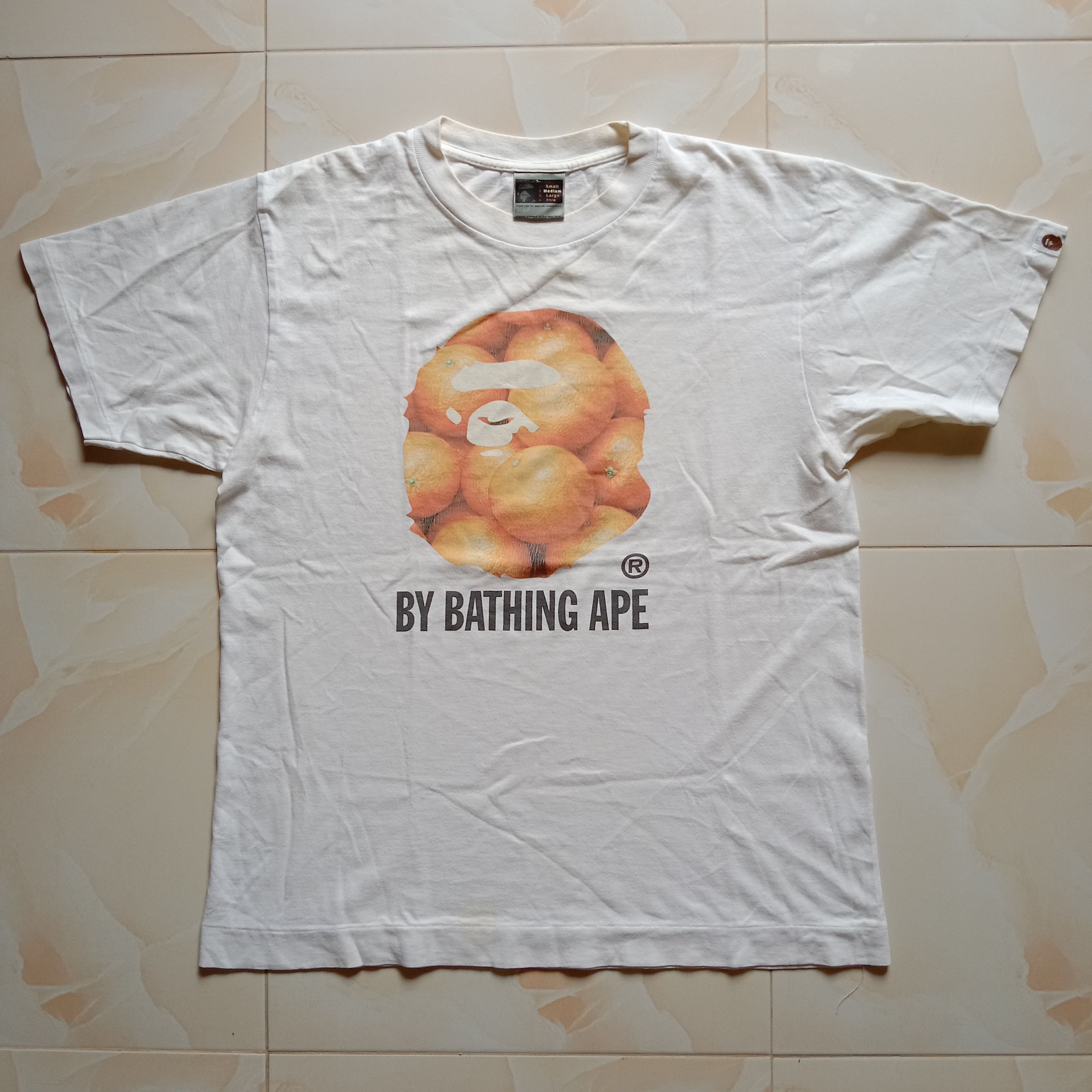 Bape BAPE BATHING APE FRUIT ORANGE MADE IN JAPAN | Grailed