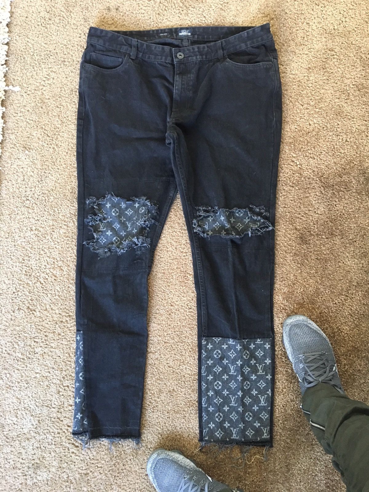 Val Kristopher Black Louis Vuitton Pattern Denim | Grailed