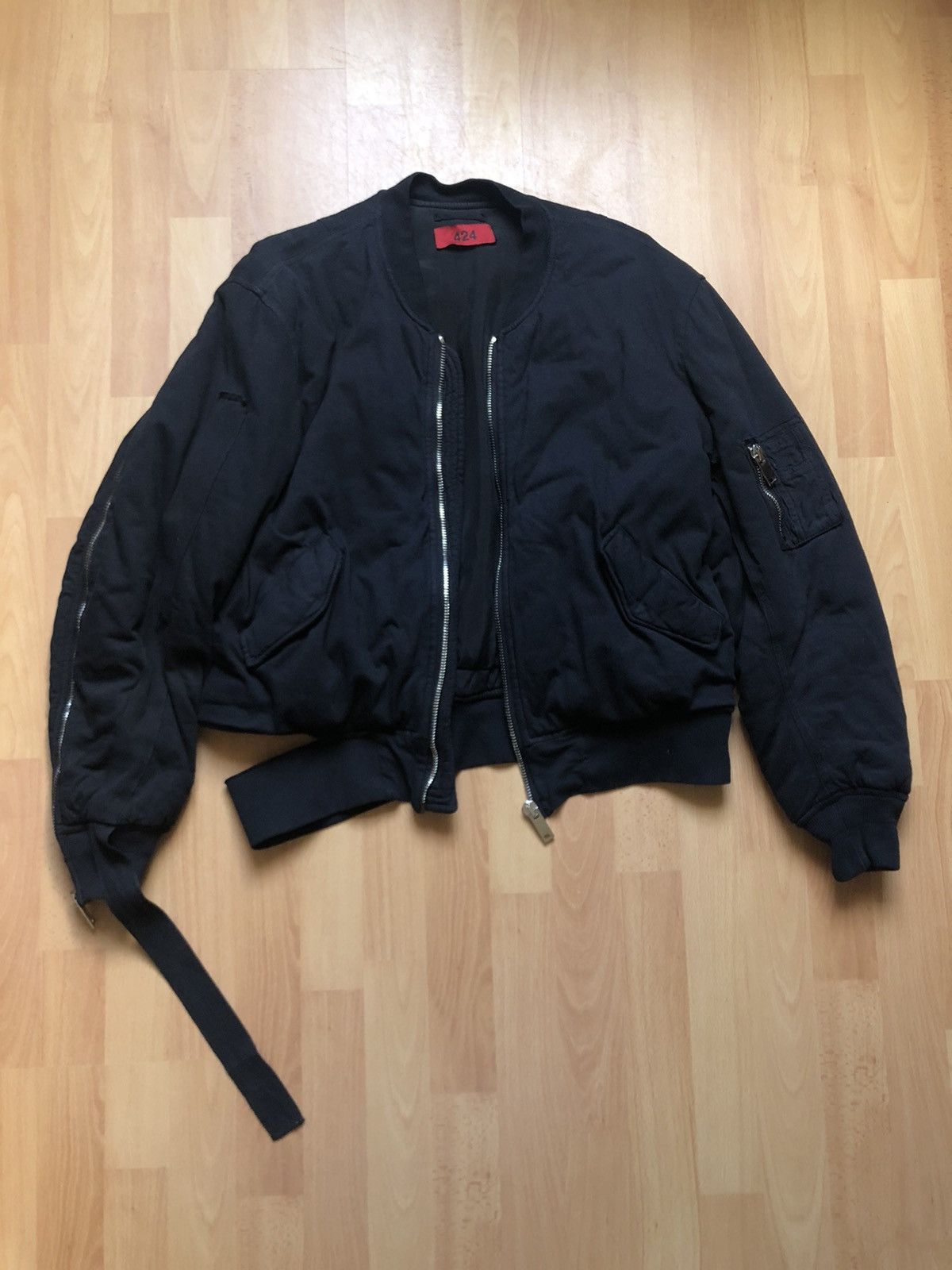424 On Fairfax Cut-Out Bomber Jacket 424 | Grailed
