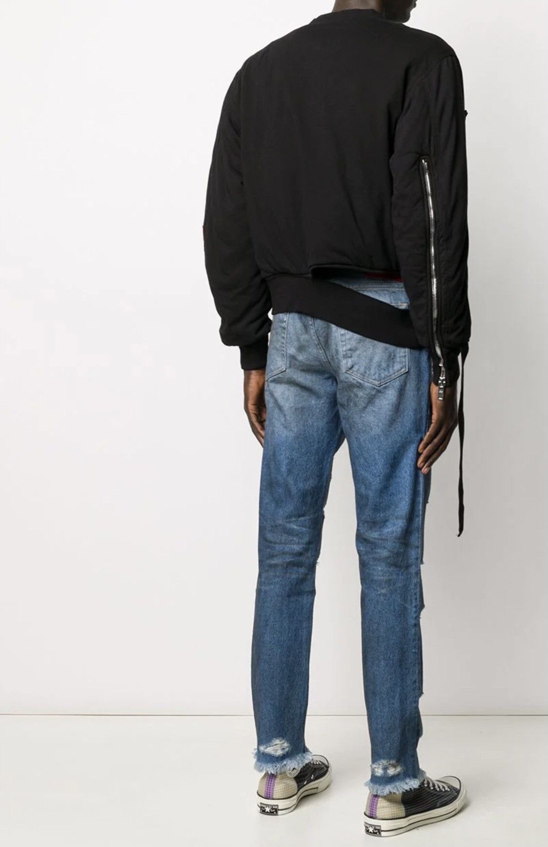 424 On Fairfax Cut-Out Bomber Jacket 424 | Grailed