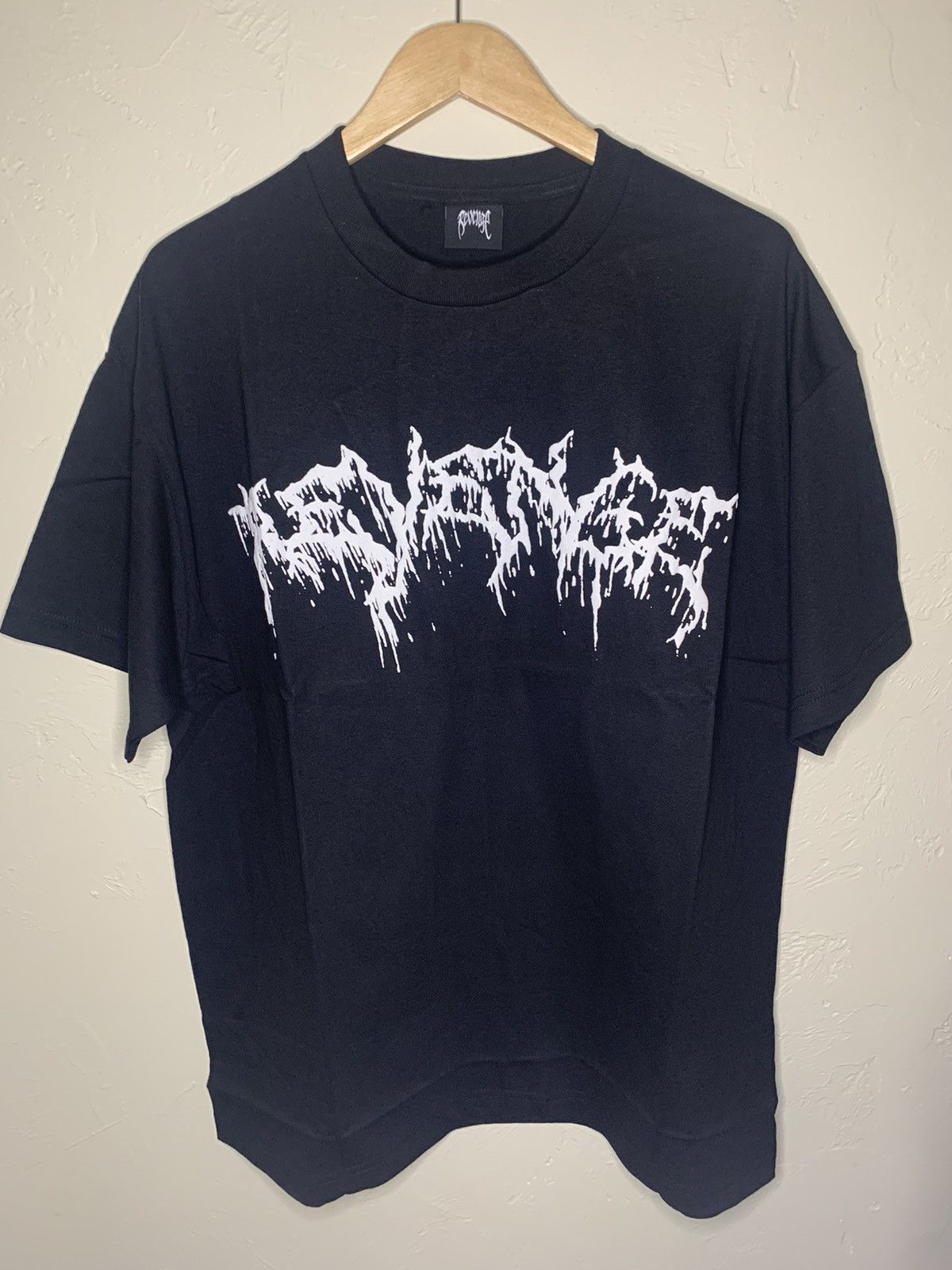 Revenge Revenge Lightning Drip ‘Black’ T-Shirt | Grailed