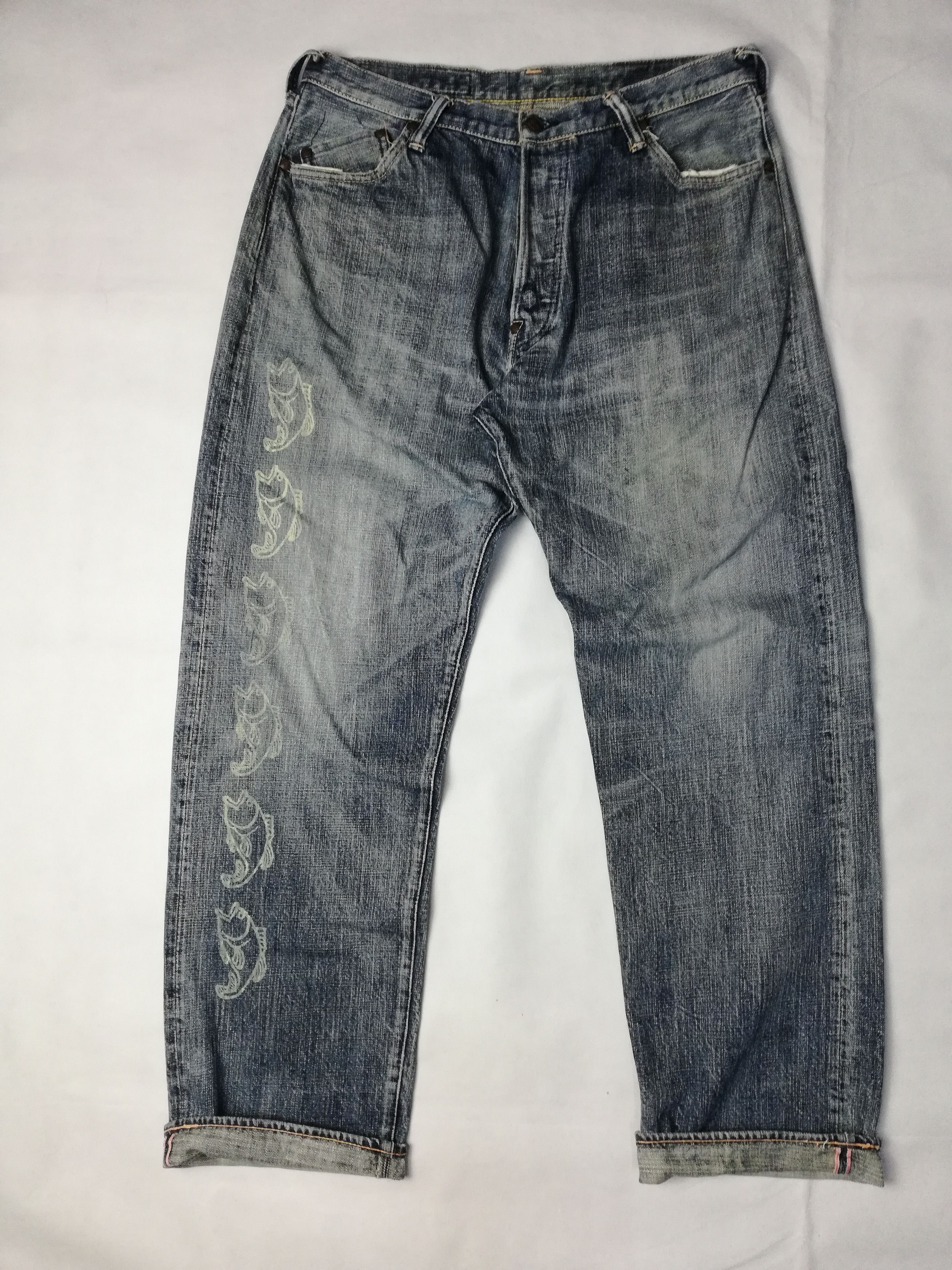 Evisu Yamane X Calvin Leong Selvedge Jeans | Grailed