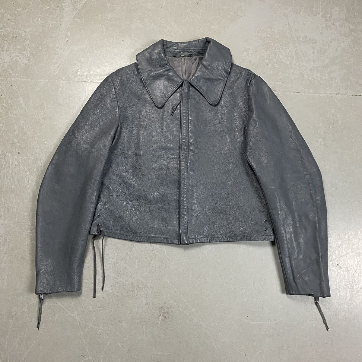 Vintage 60s/70s German U-Boat Submarine Cropped Leather Jacket | Grailed