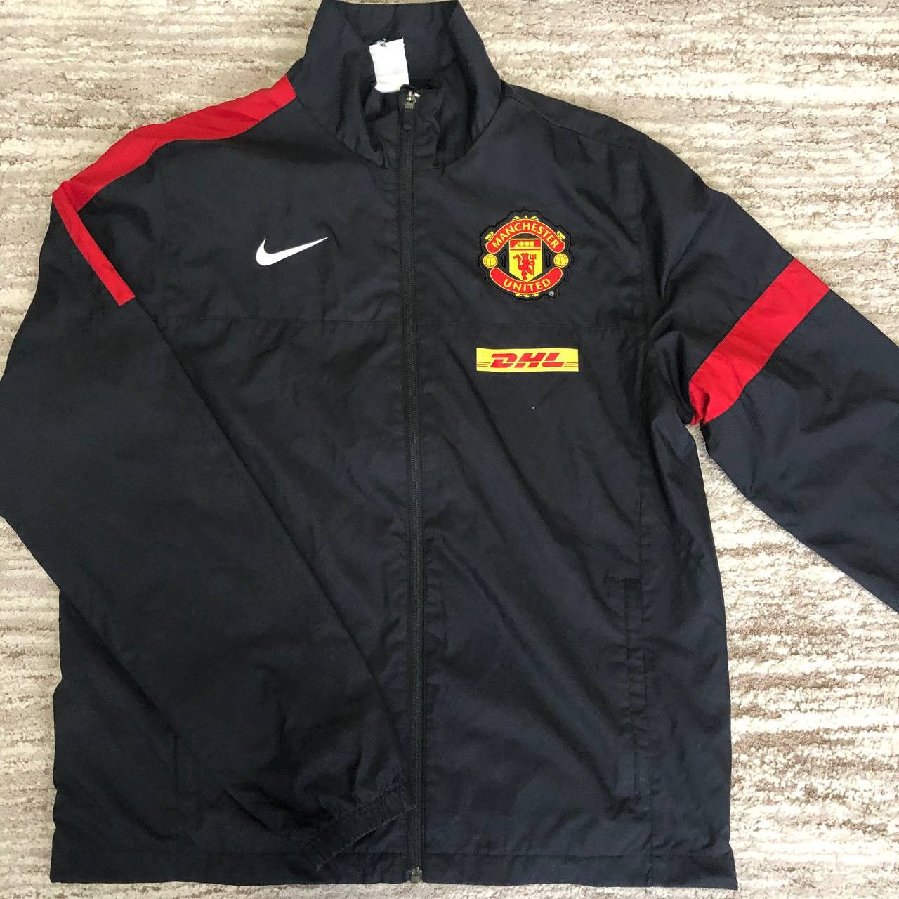 DHL × Nike Nike Manchester United DHL Jacket Vintage Drill | Grailed