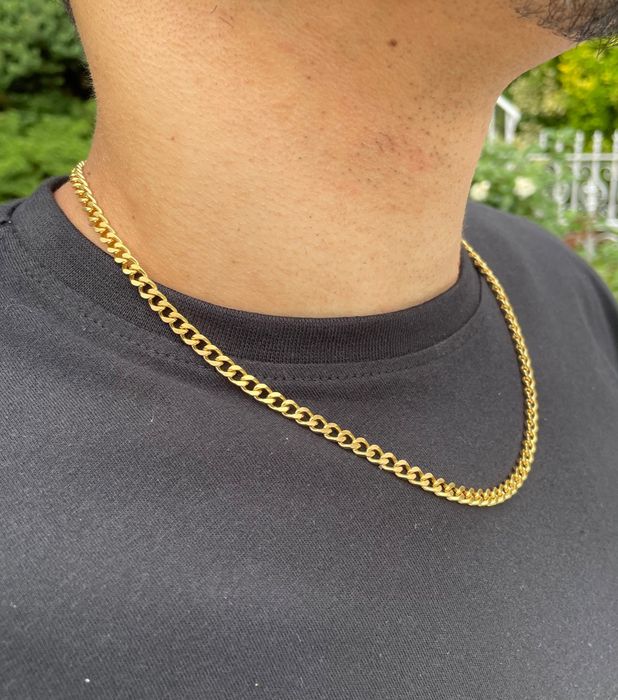 Cuban Link Chain Gold 5mm Cuban Link Chain Necklace 20” | Grailed