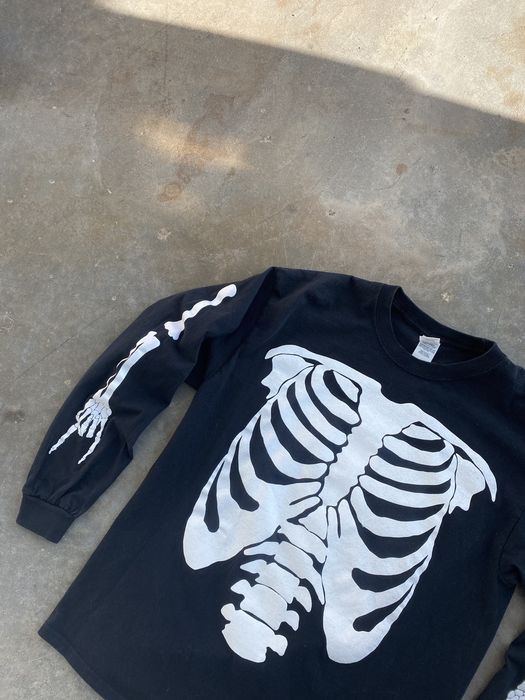 Playboi Carti Playboi Carti Die Lit Bones Skeleton Black LS Large ️🧊🥣 ...