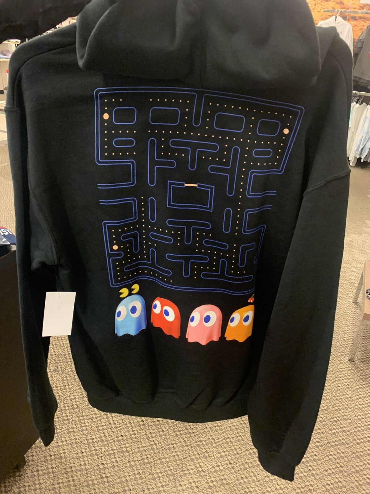 Vintage Deadstock Retro Iconic PacMan Graphic Hoodie | Grailed
