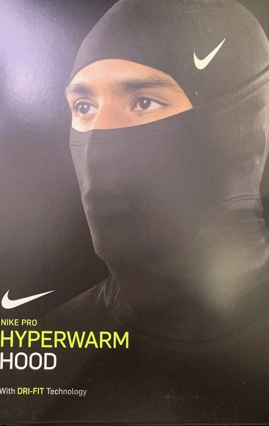 Nike × Vintage Nike Pro Hyperwarm Hood Ski Mask Face Mask | Grailed