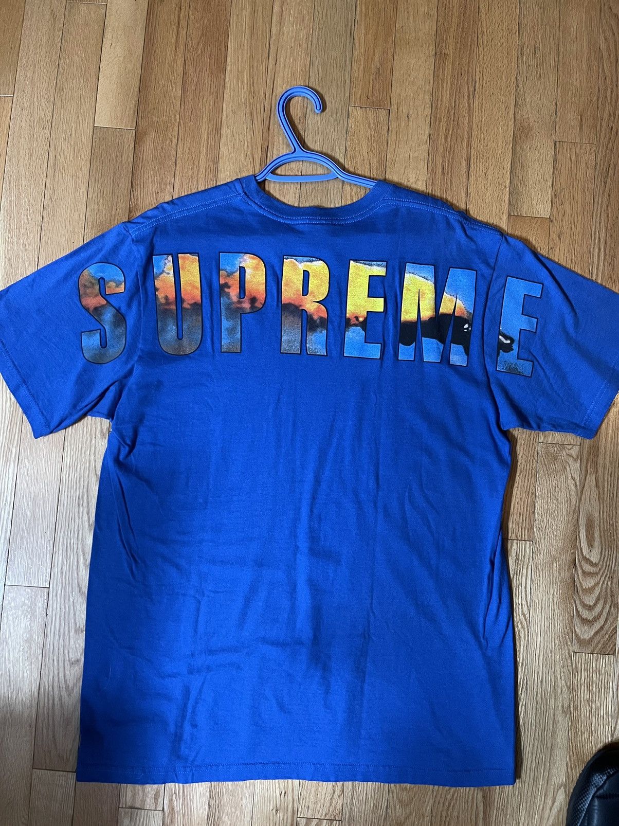 Supreme Blue supreme t shirt | Grailed