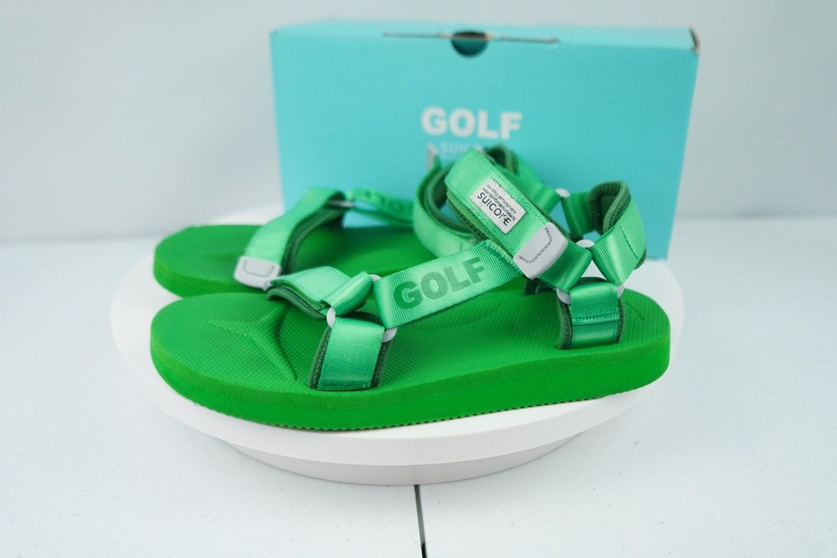 Golf Wang × Suicoke Golf Wang X Suicoke Tyler Sandals Slides Green LIKE ...