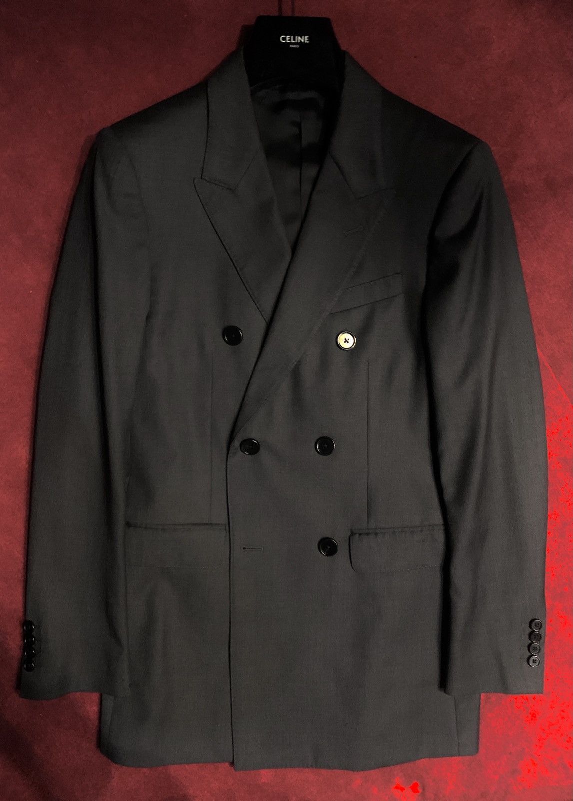 Celine Celine double breasted prototype suit | Grailed