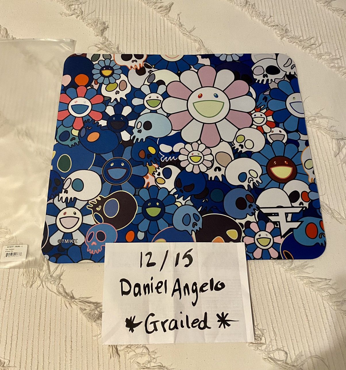 FaZe × Takashi Murakami FaZe x Murakami Mousepad - Blue (Large) | Grailed