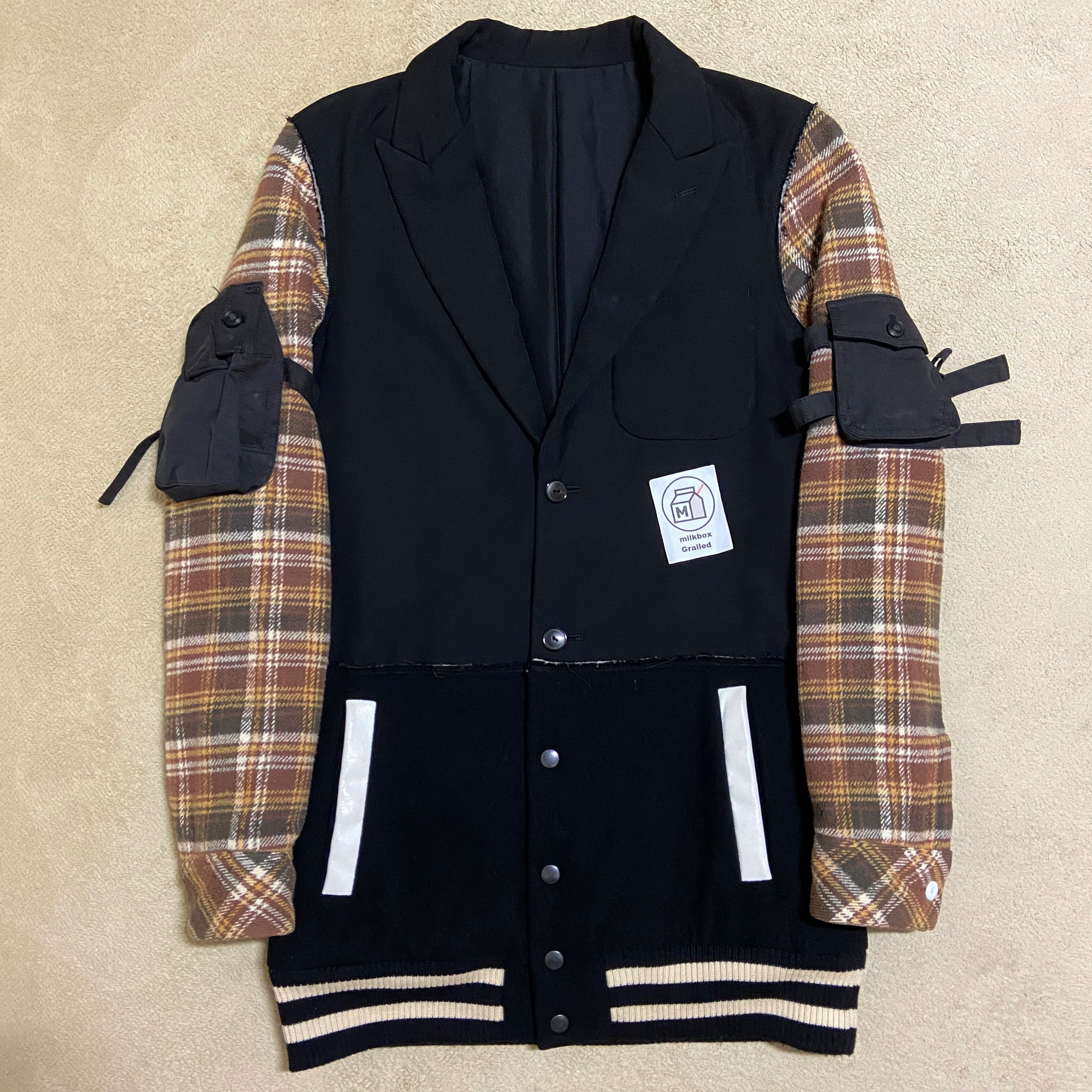 Number (N)ine Number (N)ine AW05 The High Streets Hybrid Docking Jacket ...