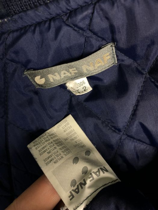 Vintage NAF NAF Vintage Nylon Bomber Jacket Big Back Logo | Grailed