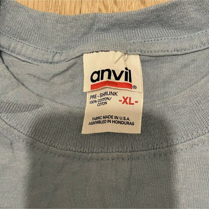 Anvil Chester Cheetah Cheetos Flags Embroidered Shirt XL Blue | Grailed