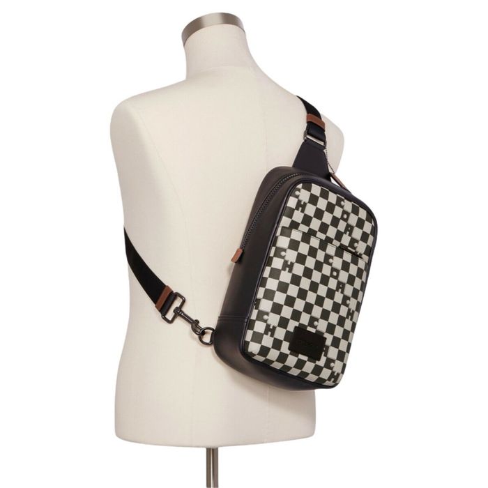 Coach Westway Pack With Checker Print Calf Leather | Grailed