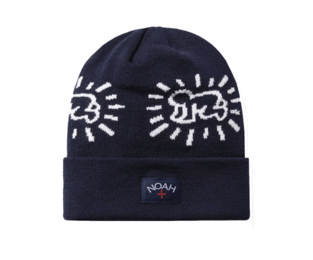 Keith Haring × Noah Noah X Keith Haring Beanie Navy | Grailed