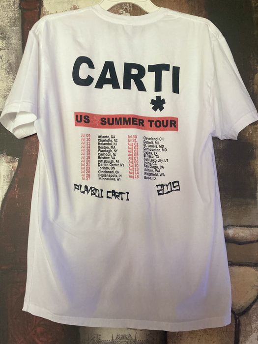 Playboi Carti Playboi Carti Middle finger tee- White | Grailed