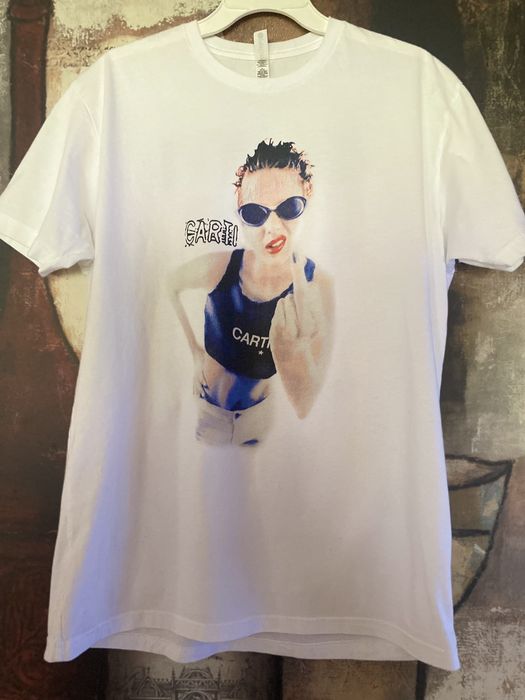 Playboi Carti Playboi Carti Middle finger tee- White | Grailed