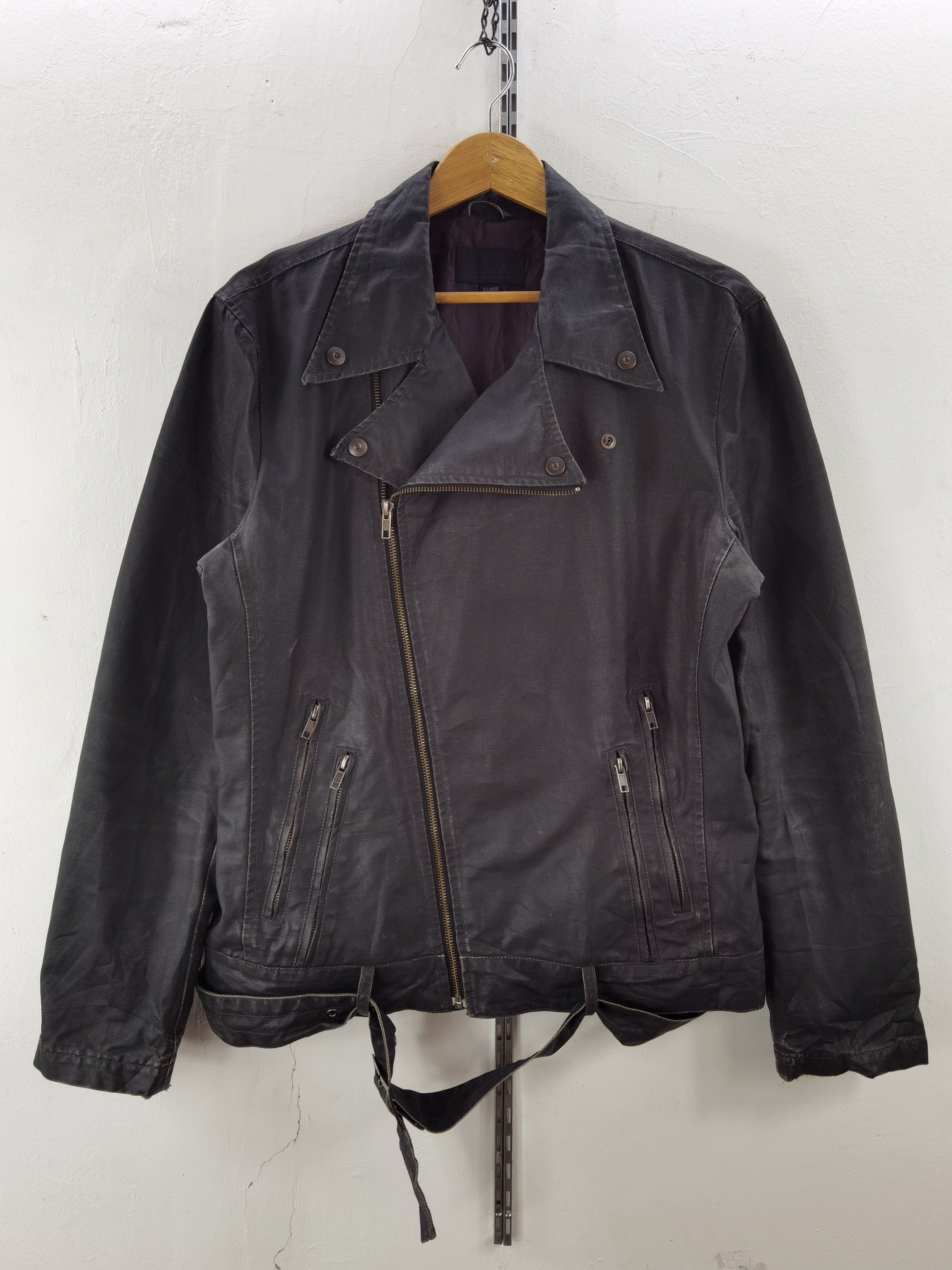 Designer × Mossimo × Streetwear 1.10 biker CAFERACER wax jacket mossimo ...