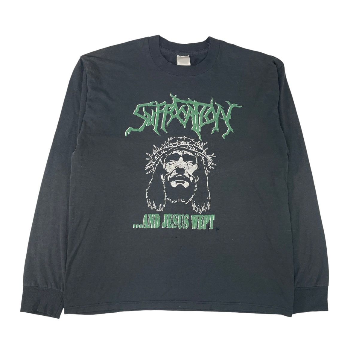 Band Tees × Very Rare × Vintage Vintage 90s suffocation jesus death ...