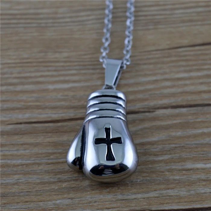 Custom × Jewelry × Streetwear Cross boxing glove Necklace | Grailed