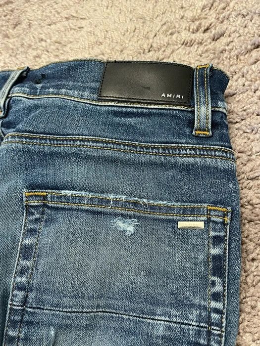 Amiri Amiri Jeans MX1 Suede rare red patches | Grailed