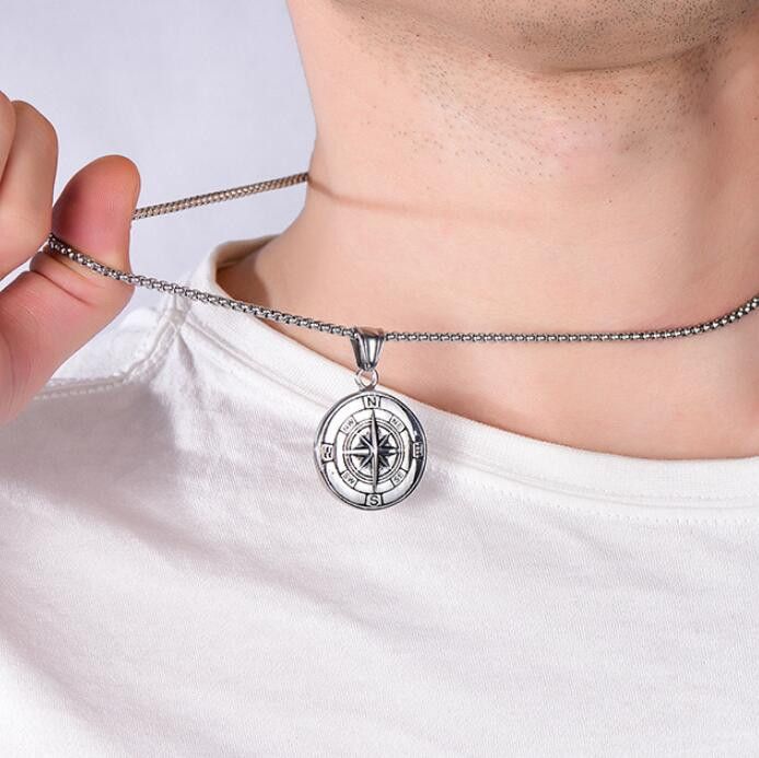 Custom Viking Stainless Steel Compass Necklace Bl55590133 Grailed