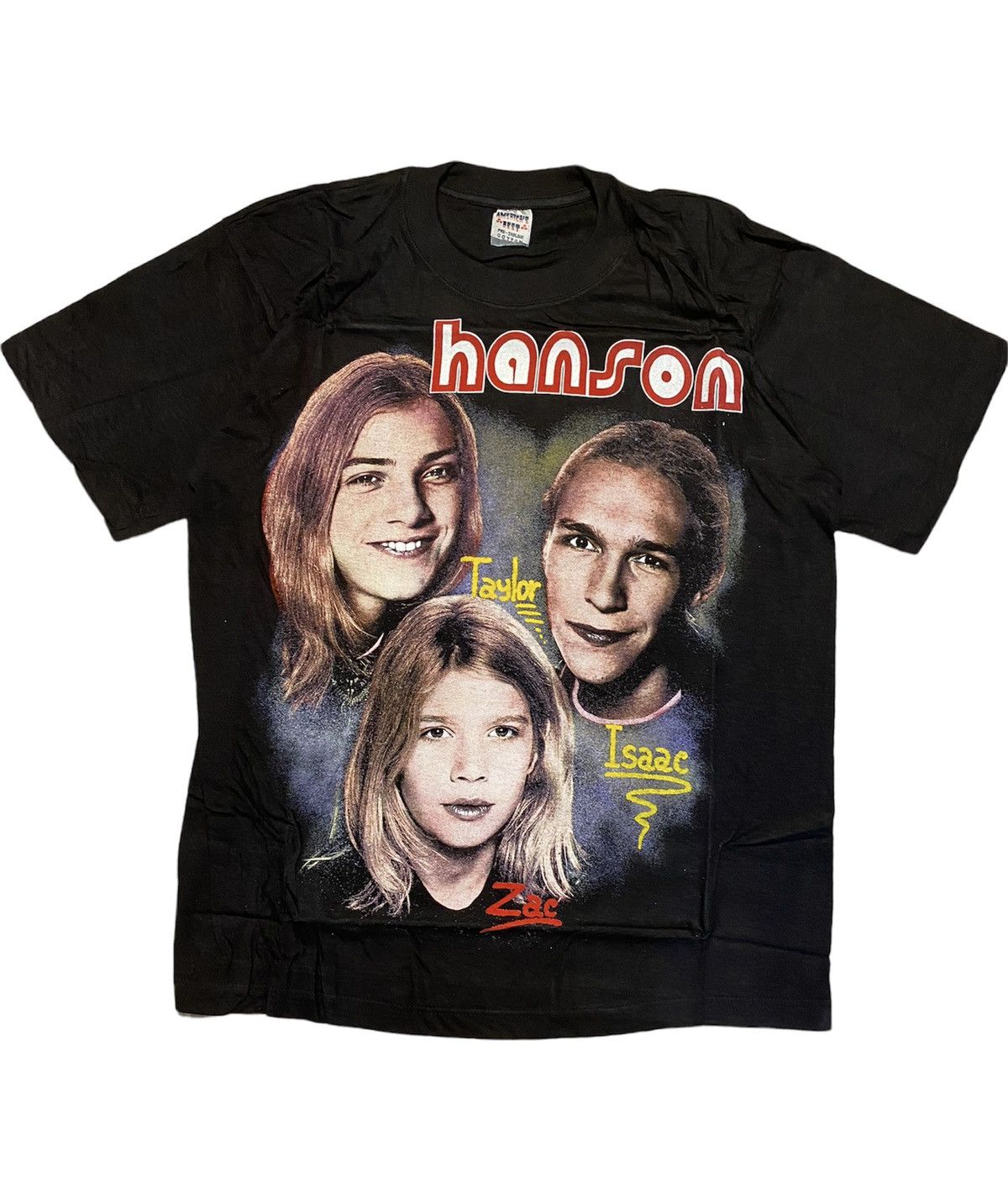 Band Tees × Vintage 90s Hanson Vintage Boys Pop Band Tshirt Empire boot ...