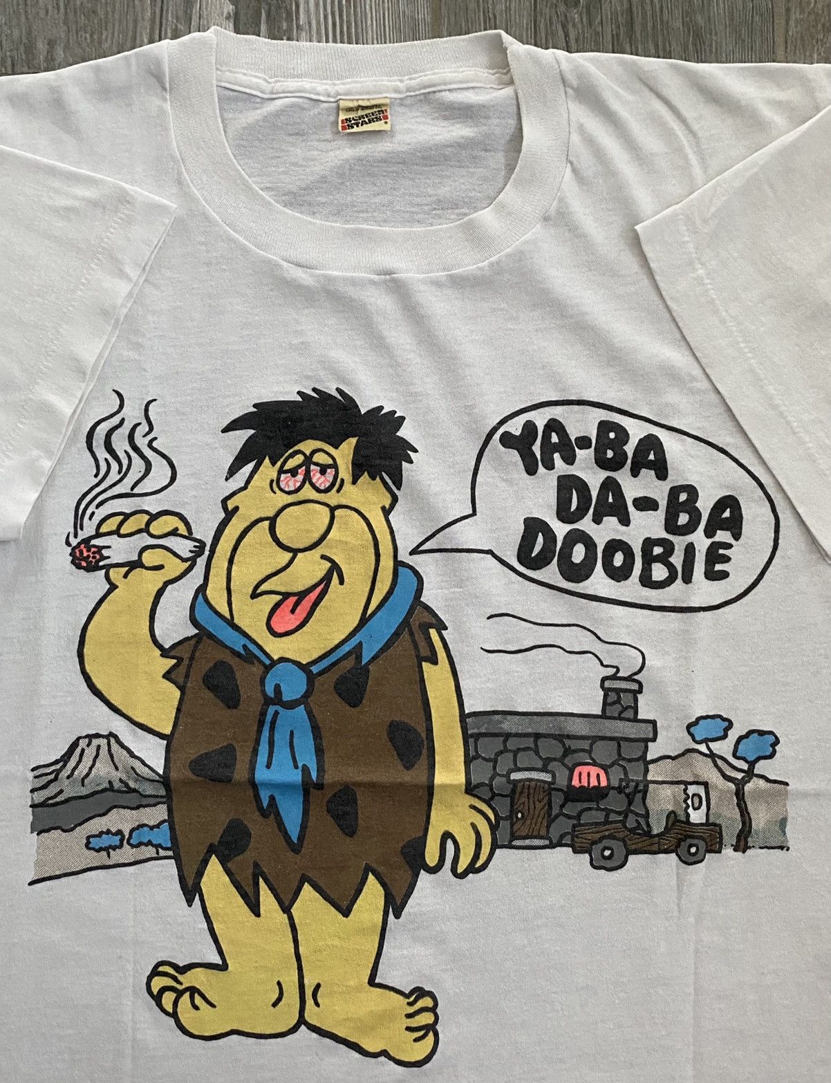Cartoon Network × Vintage 🔥1989 Single Stitch Flintstones Yaba Daba ...