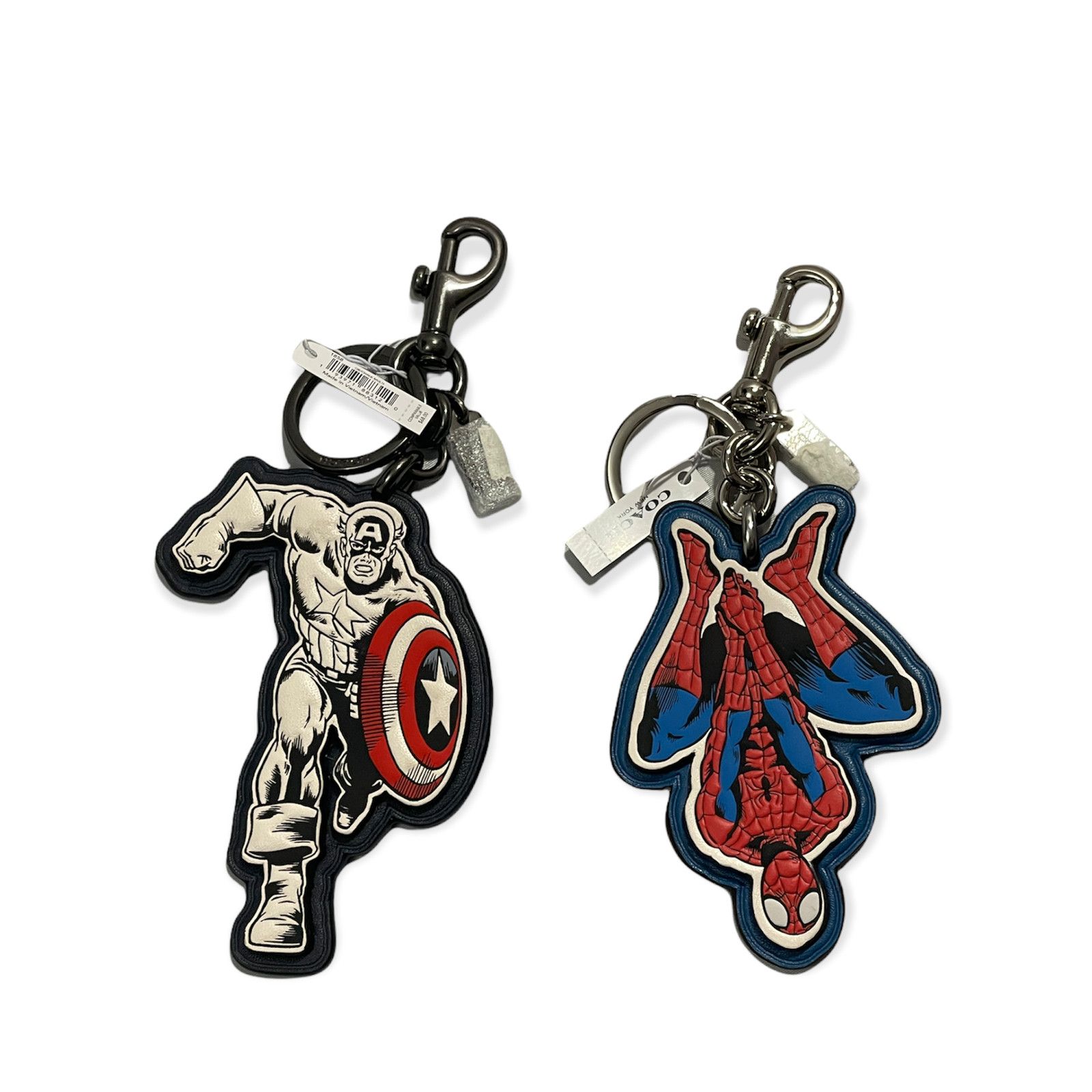 Coach Coach X Marvel Spiderman & Capitan America Bag charms New | Grailed