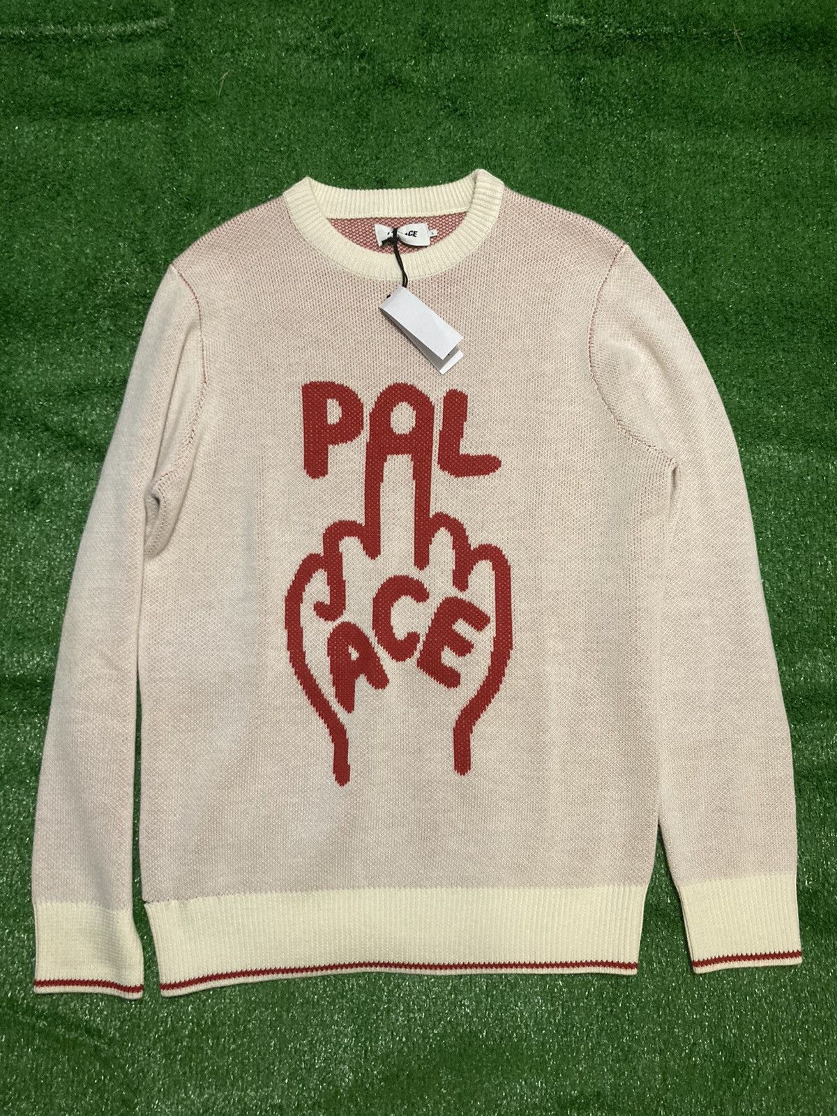Palace Palace middle finger sweater | Grailed