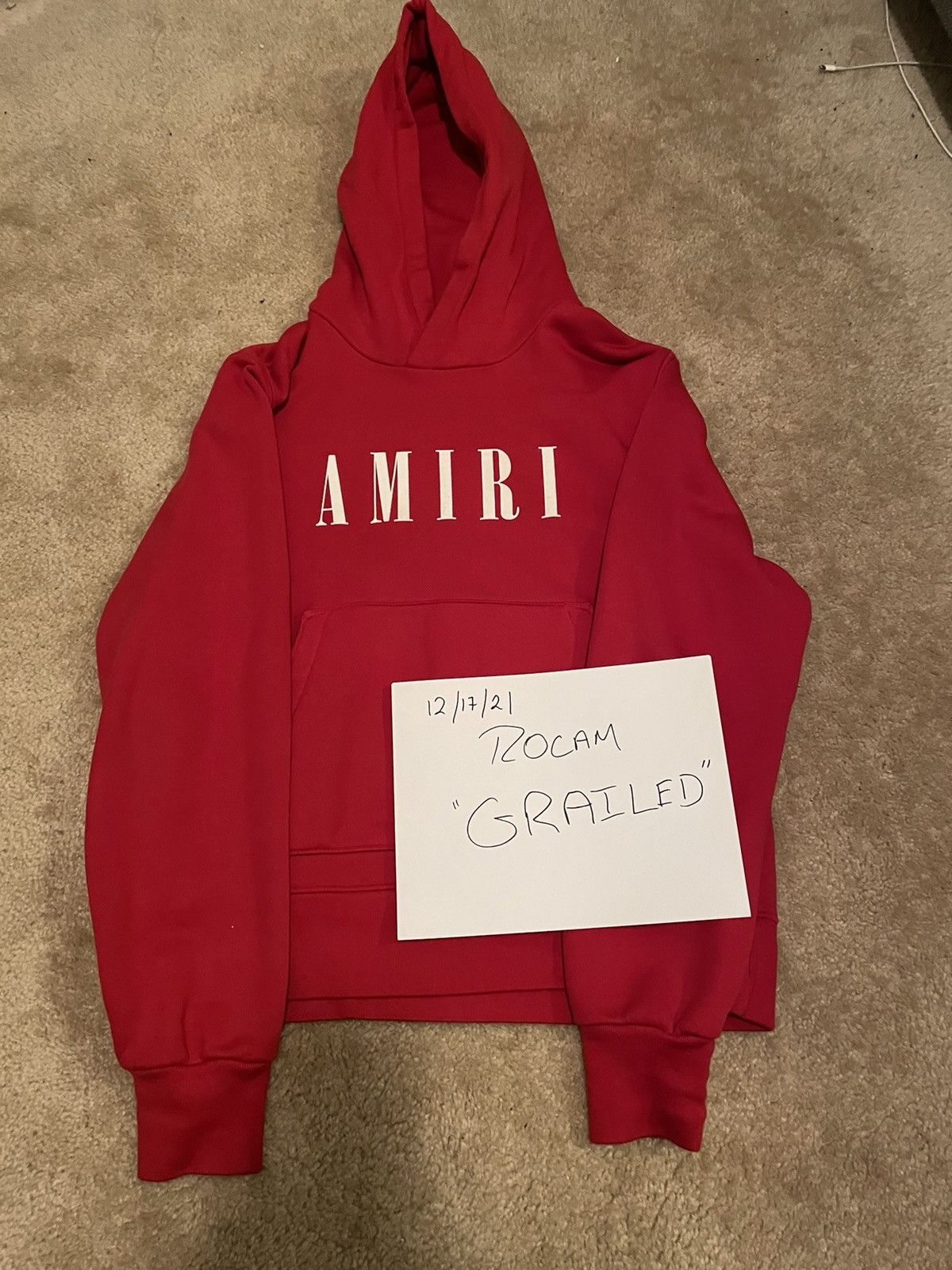 Amiri Red Amiri Hoody | Grailed