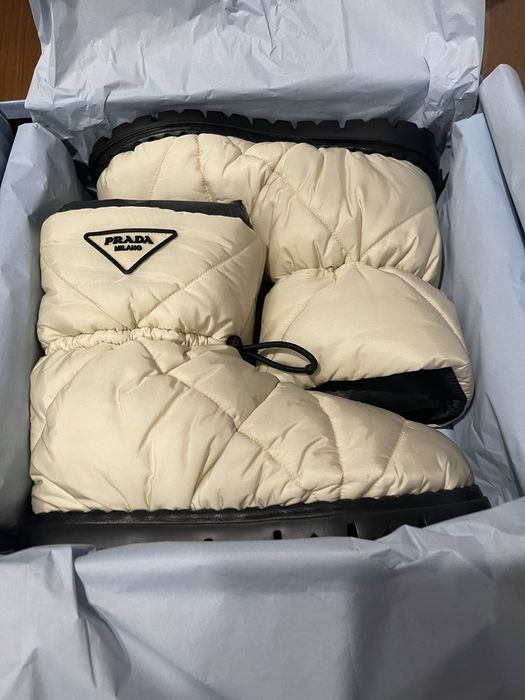 Prada Prada Logo Quilted Snow Boots | Grailed