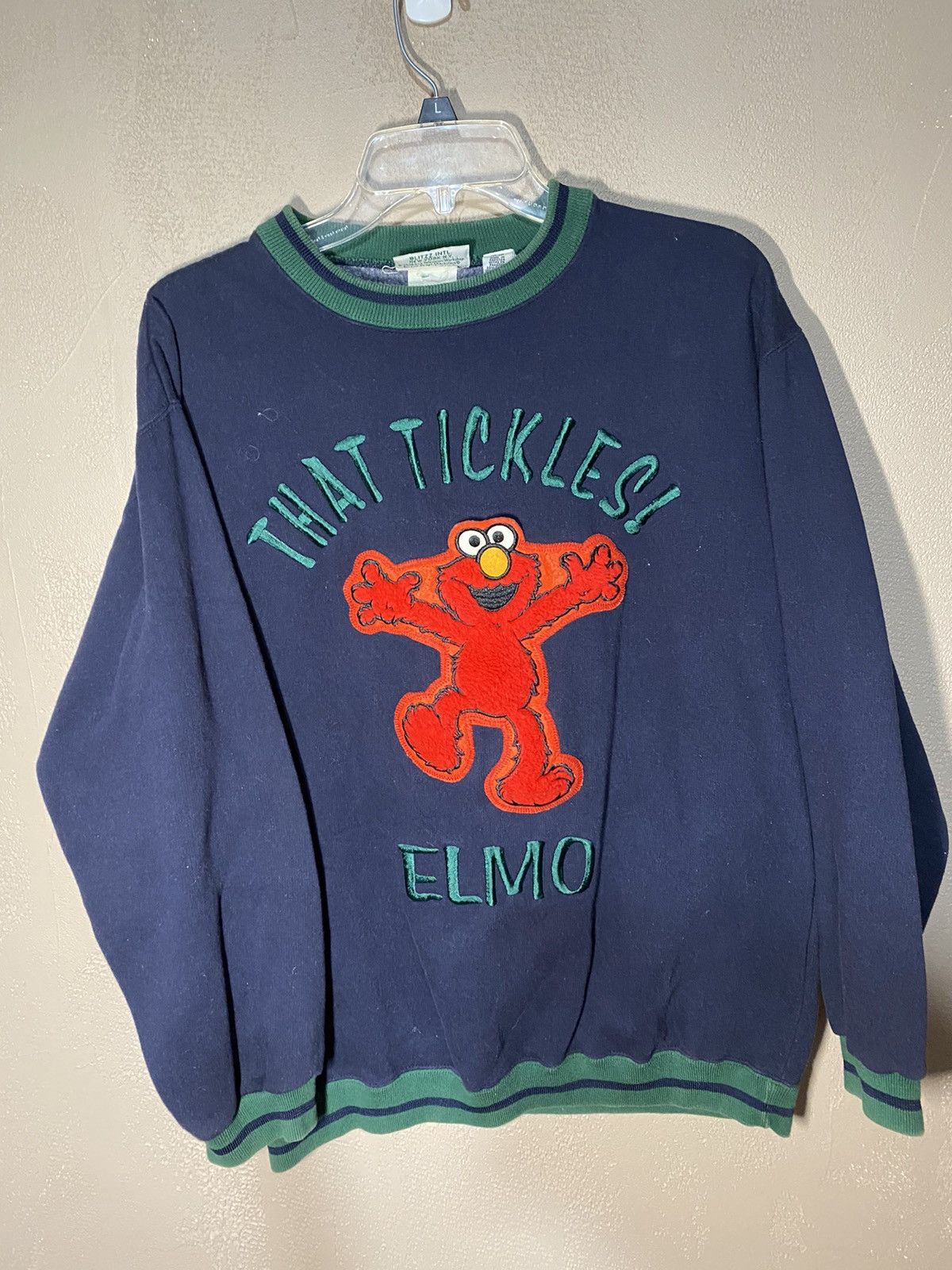 Vintage Vintage 90s Sesame Street Elmo Sweater Medium | Grailed