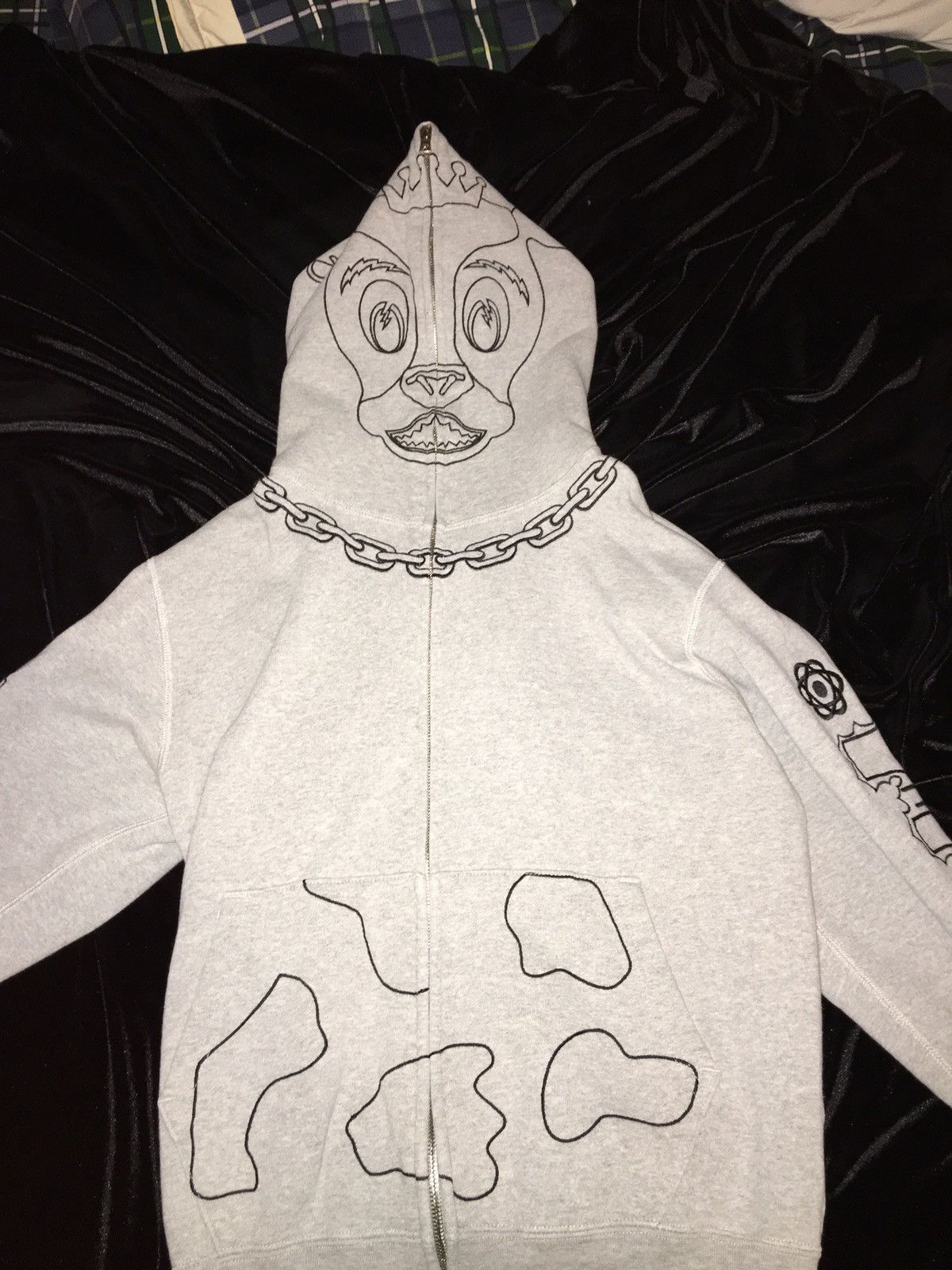 Bape Fully Embroidered Cow Zip Up | Grailed