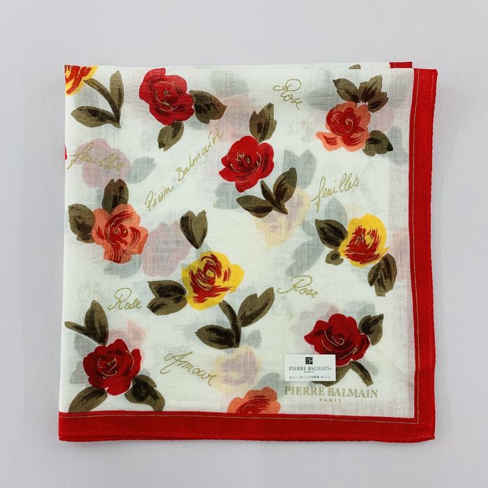 Vintage Pierre Balmain Handkerchief / Bandana - D6059 | Grailed
