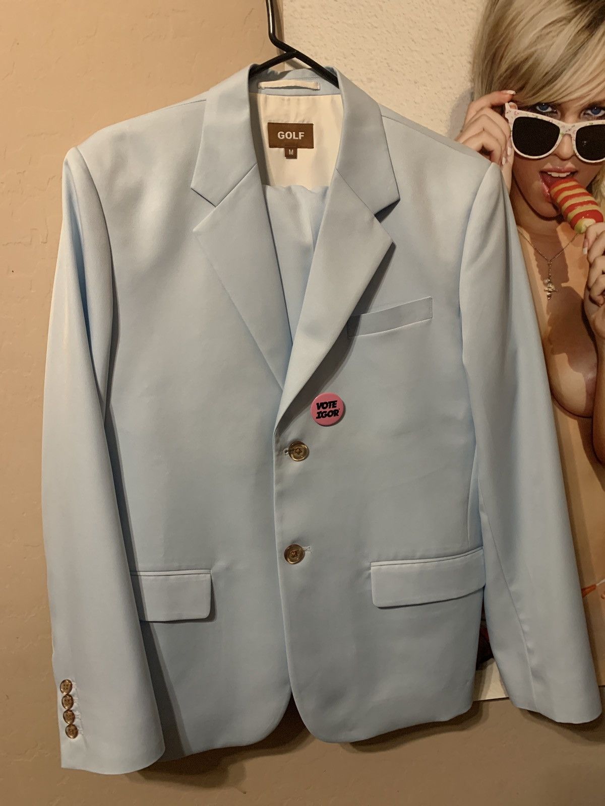 Golf Wang Powder blue Igor costume | Grailed
