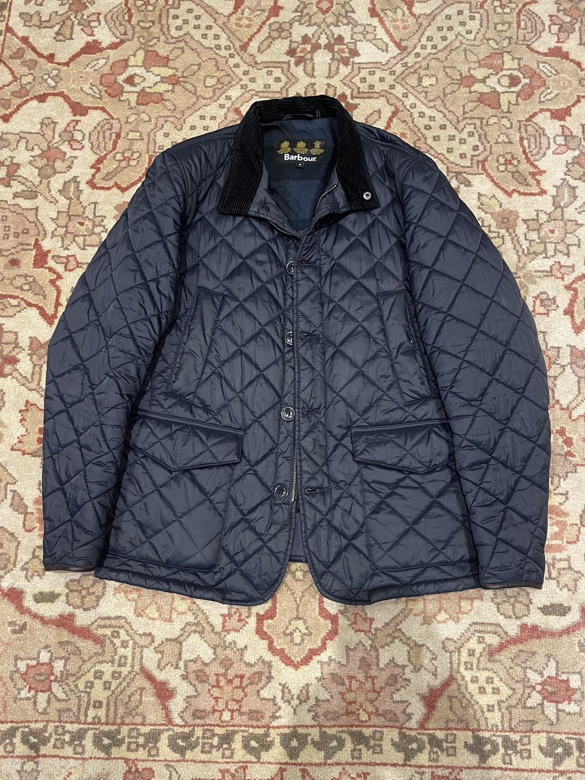 Barbour Barbour blue quilt jacket | Grailed