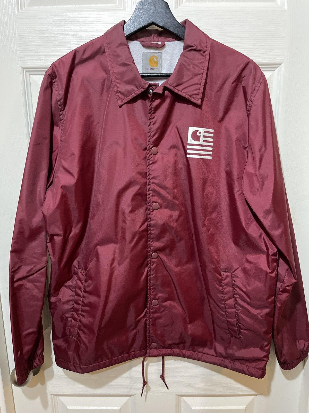 Carhartt Carhartt maroon coaches jacket | Grailed