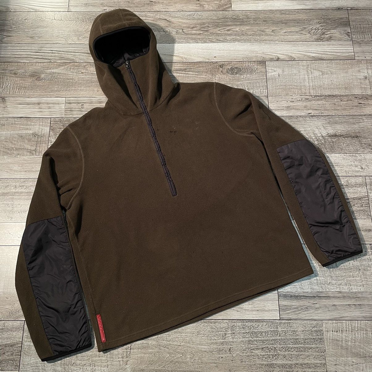 Prada PRADA BALACLAVA NINJA FLEECE HOODIE VINTAGE | Grailed