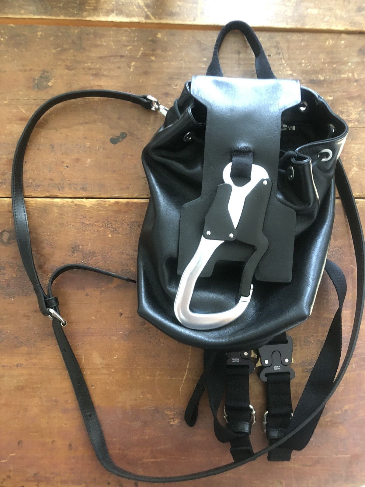 Alyx Calf Leather Baby X Claw Backpack | Grailed