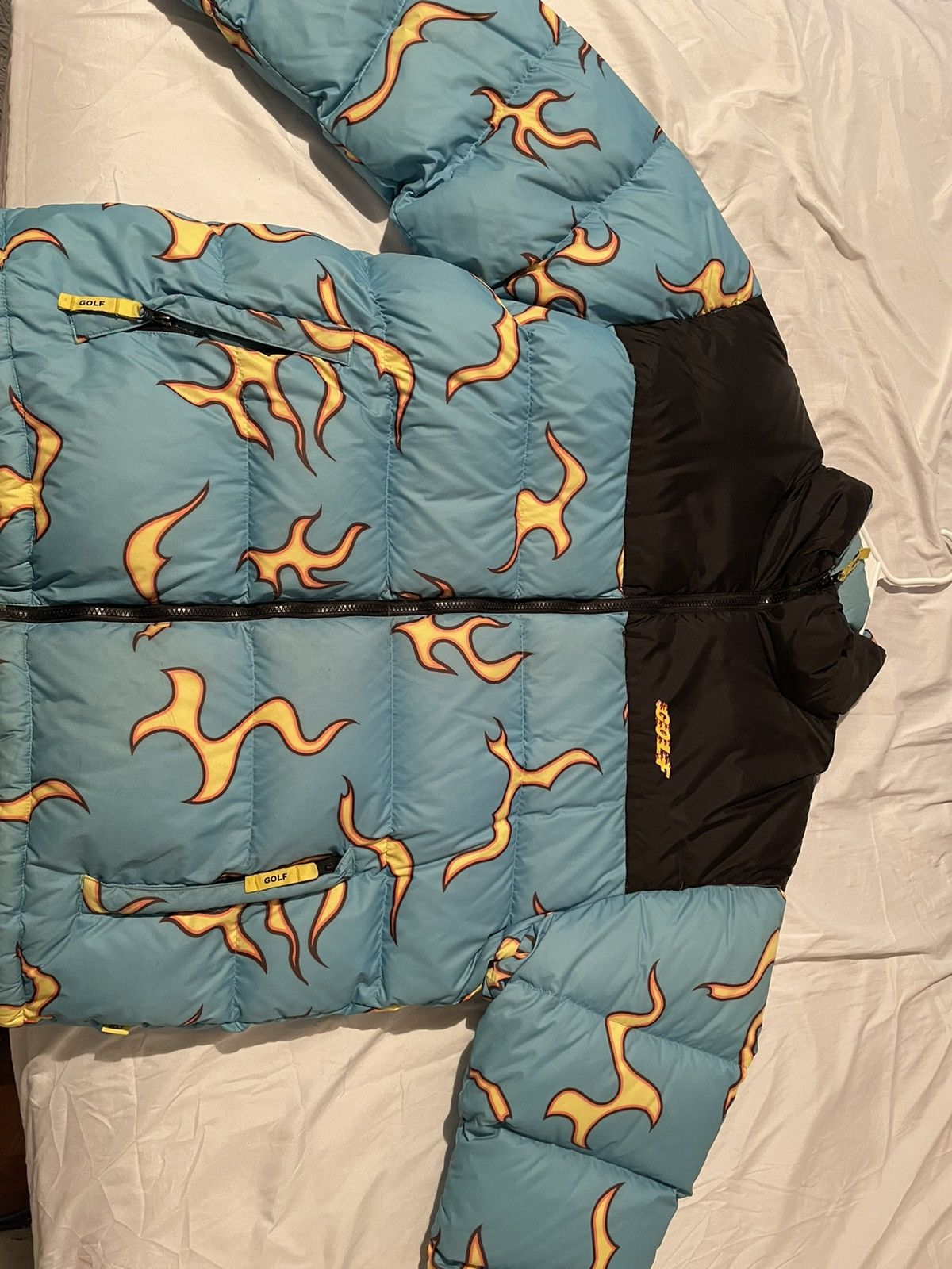 Golf Wang × Tyler The Creator Golf Wang OG Flame puffer XXL | Grailed